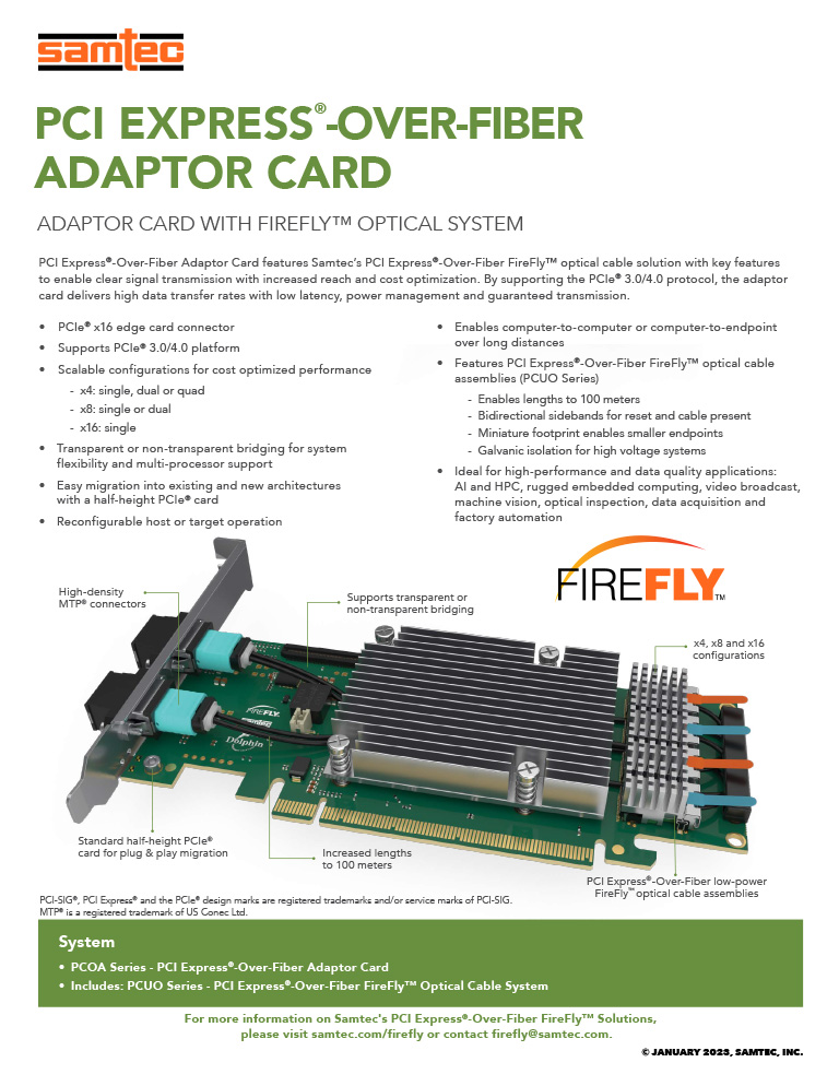 FireFly Mid-Board Optical Transceiver Solutions by Samtec | DigiKey